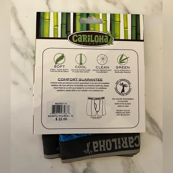 Cariloha | Underwear & Socks | Cariloha Bamboo Boxer Briefs Caribbean ...